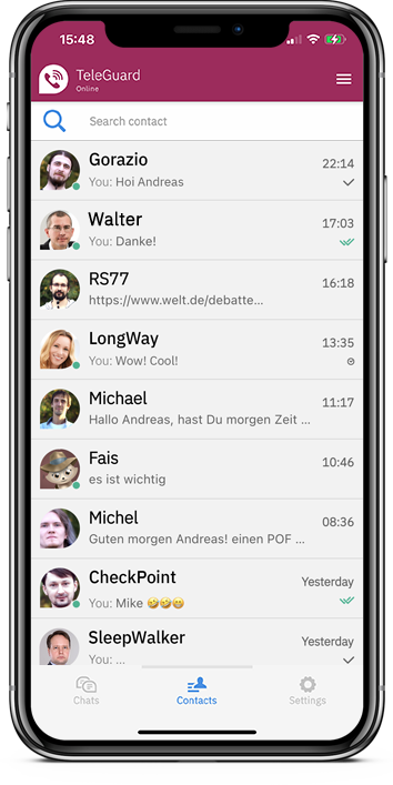 TeleGuard - secure messenger from Switzerland
