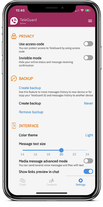 TeleGuard - secure messenger from Switzerland
