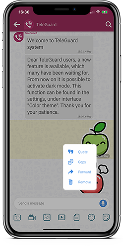 Teleguard - secure messenger from Switzerland - TeleGuard